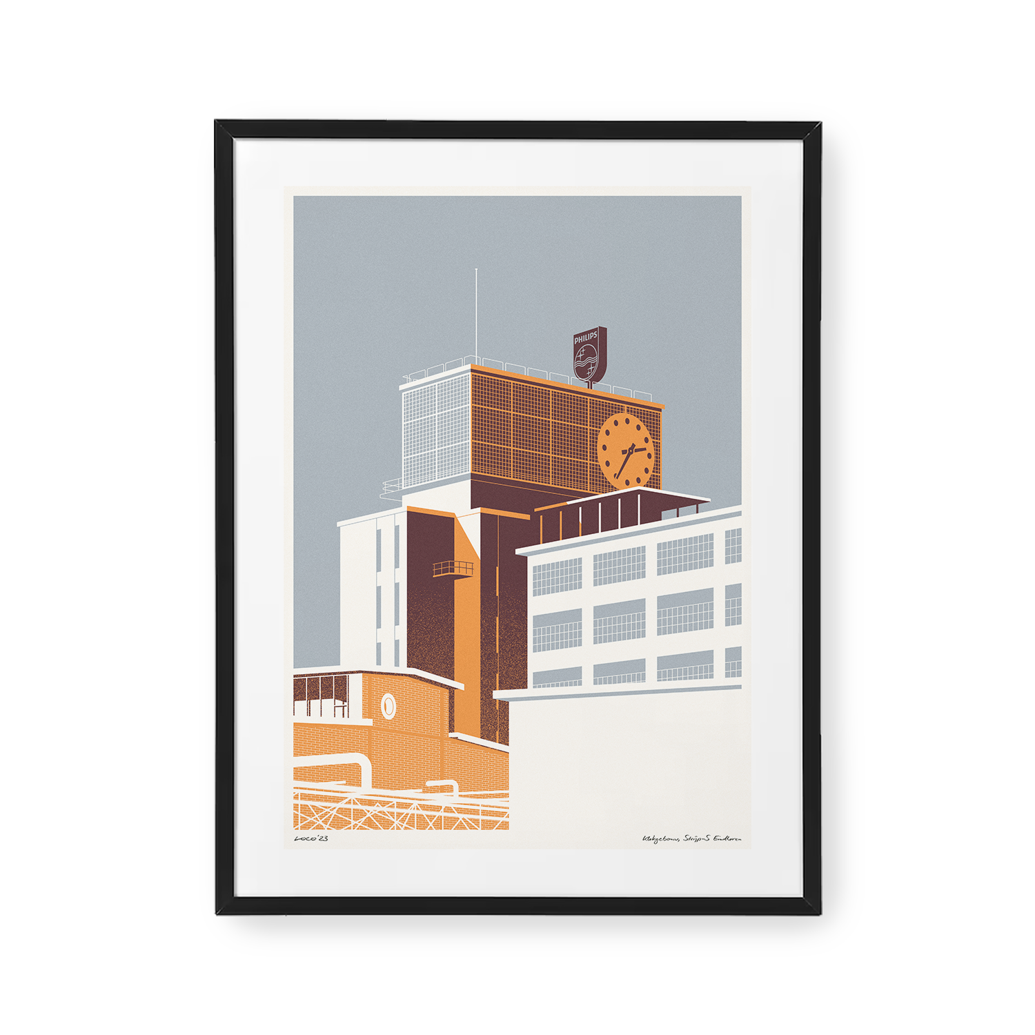 Klokgebouw Eindhoven illustratie - Eindelyk lekker Eindhovens